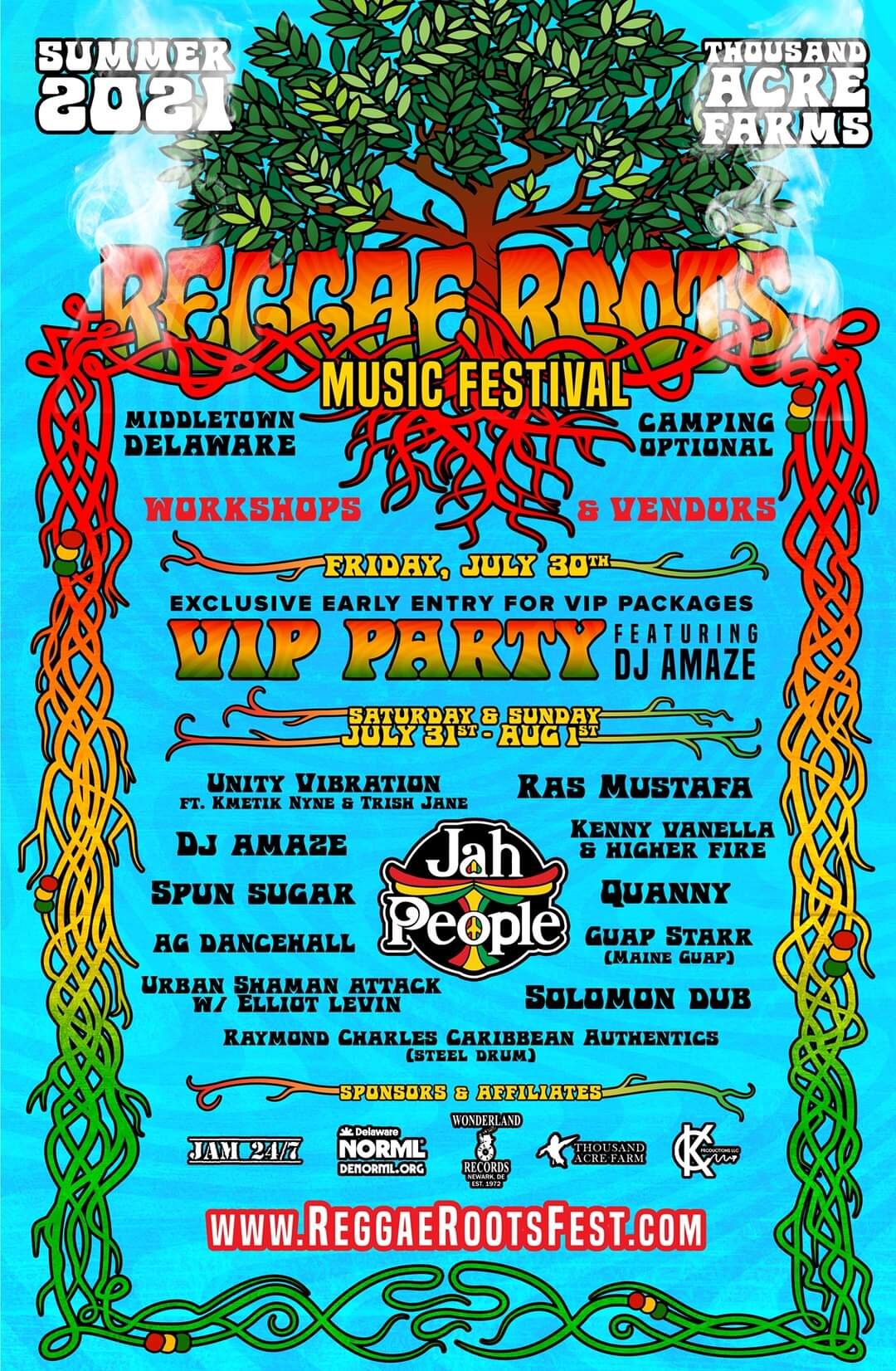 Reggae Roots Festival Coming To Delaware For Weekend Of COVID-Conscious ...