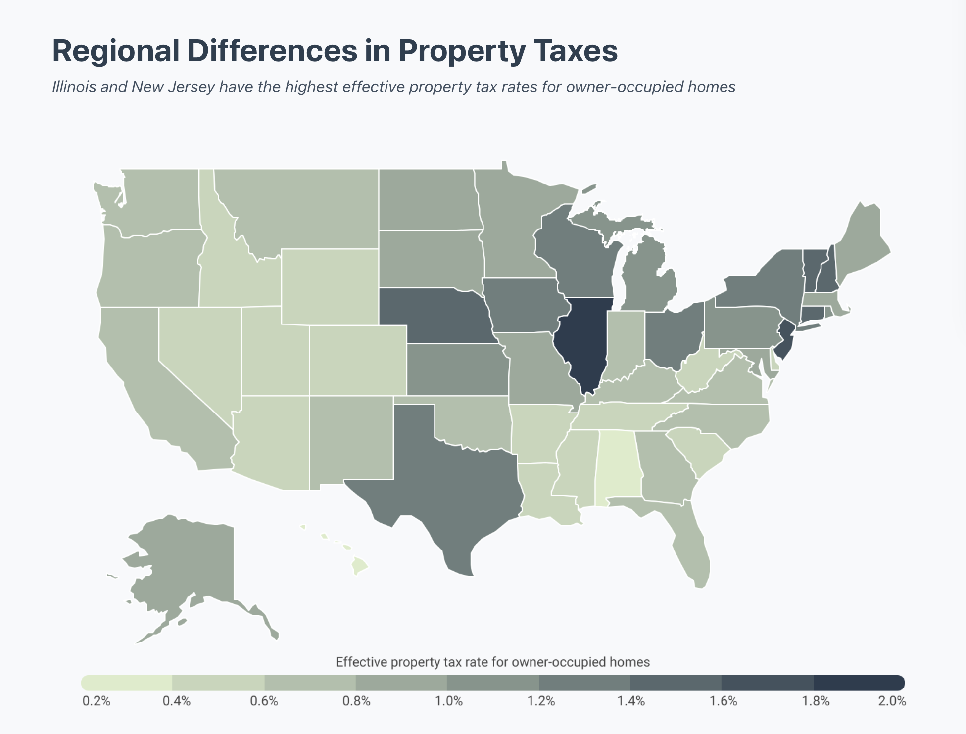 The Property Tax Divide: States, Counties, and Cities with the Highest ...